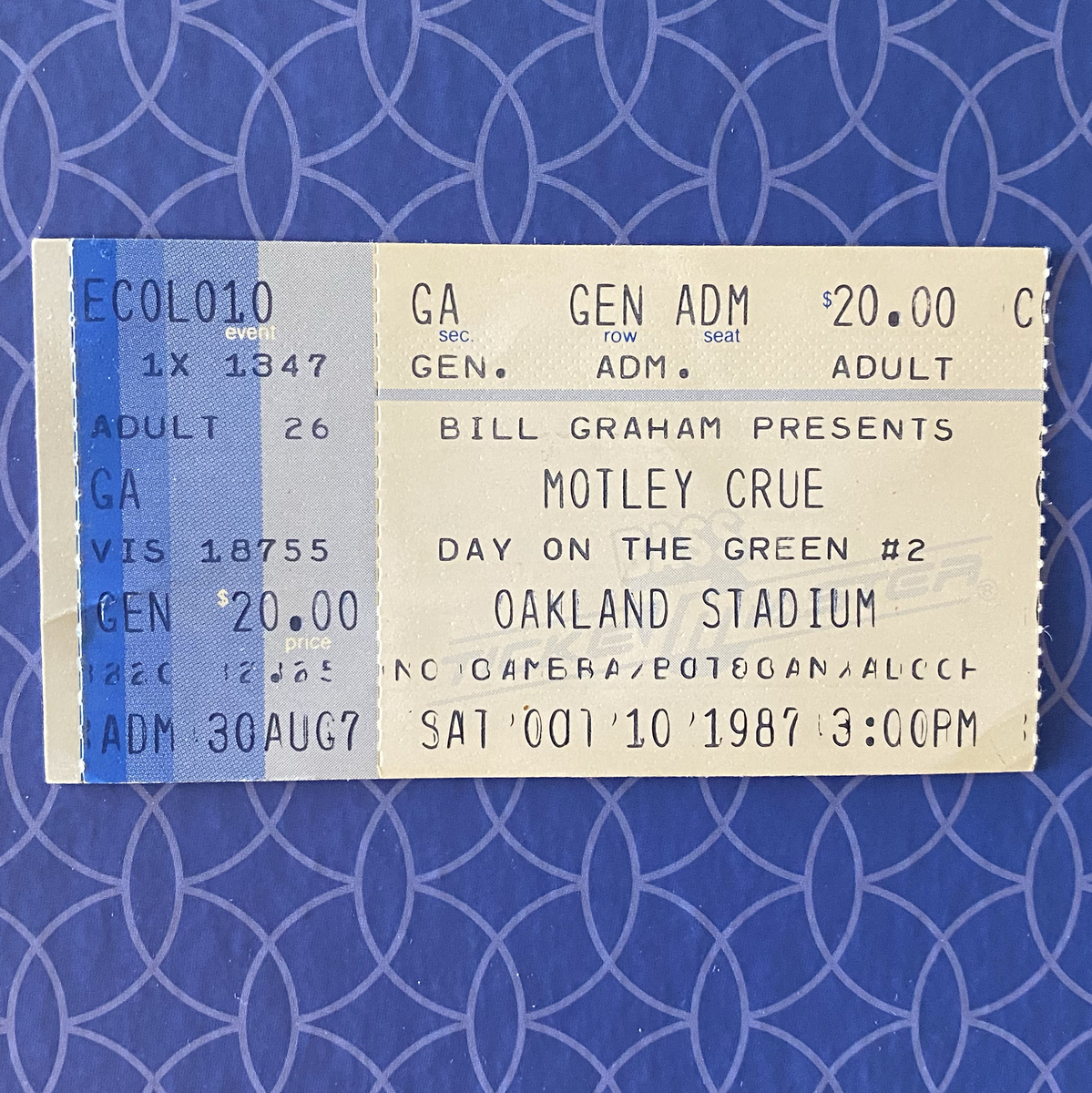 Oct 10, 1987: Mötley Crüe / Whitesnake / Poison / Jetboy at Oakland ...
