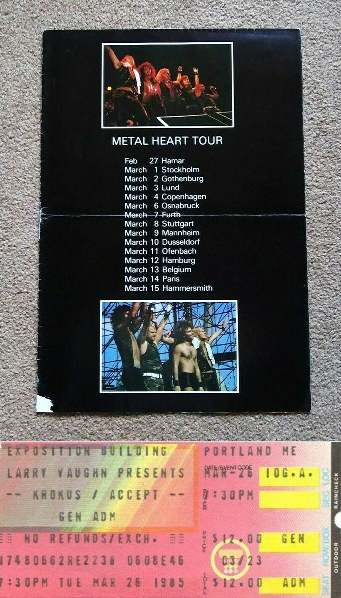 Accept Concert & Tour History (Updated for 2023) | Concert Archives