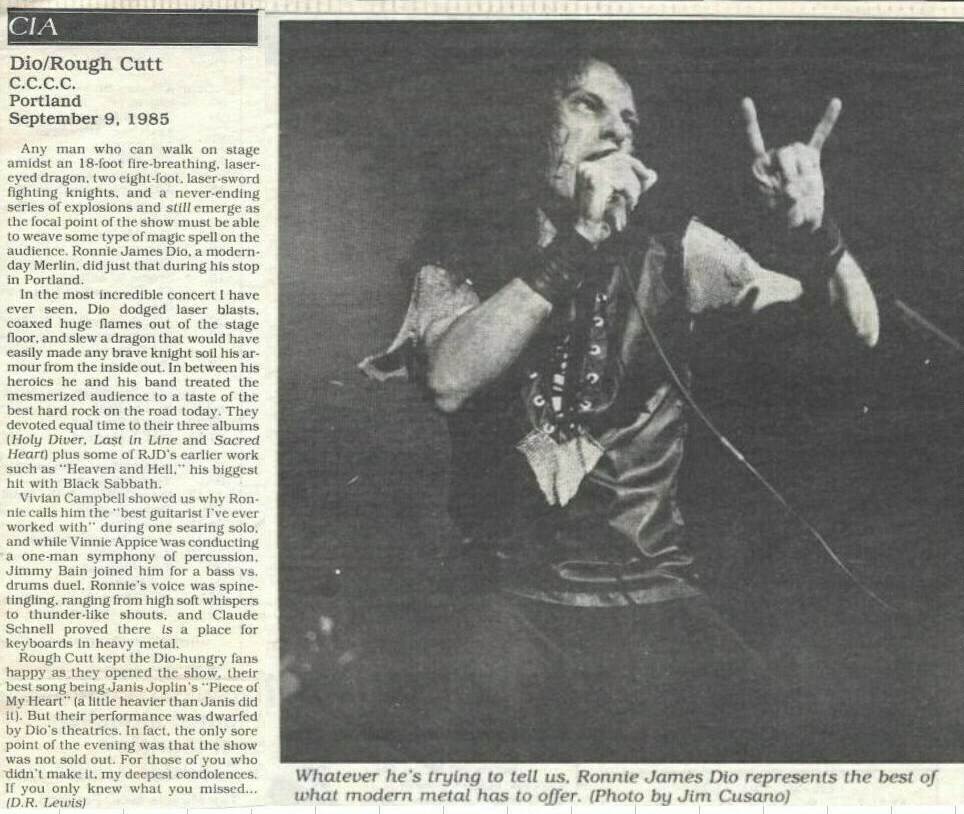 Dio Concert & Tour History | Concert Archives