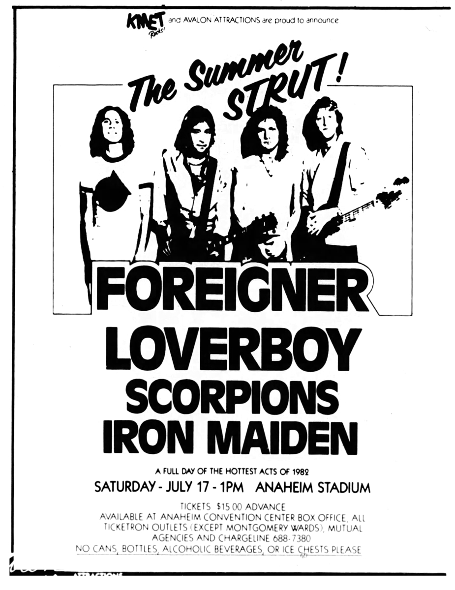 Loverboy's 1982 Concert & Tour History | Concert Archives