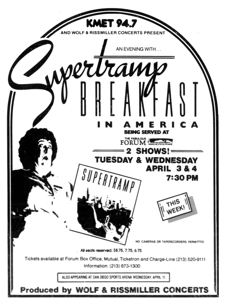 Supertramp Concert & Tour History | Concert Archives