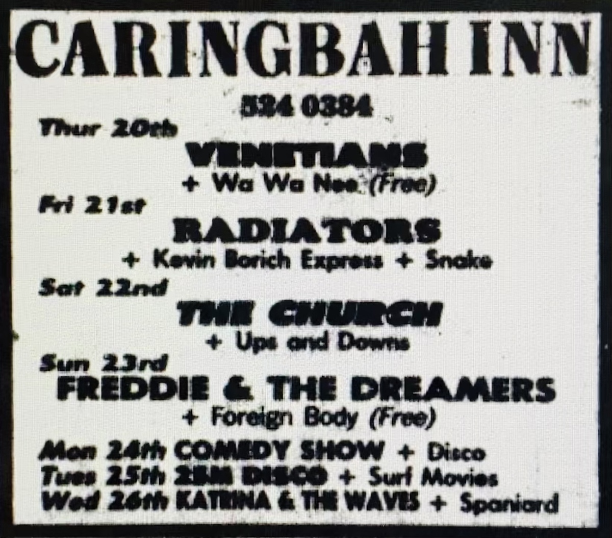 Concert History of Caringbah Inn Caringbah, NSW, Australia | Concert ...