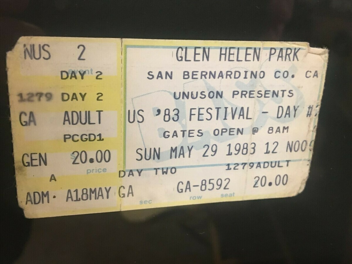 May 29, 1983: The US Festival 1983 at Glen Helen Amphitheater San ...