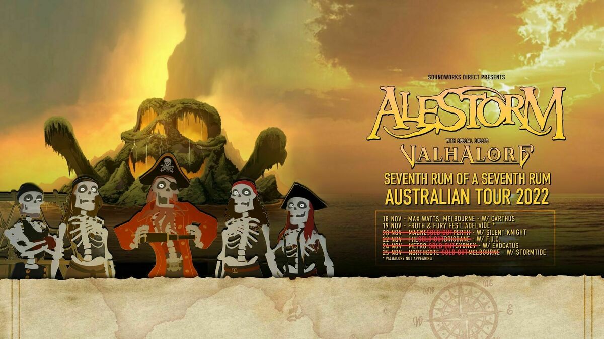 Nov 18, 2022: Alestorm / Valhalore / Carthus at Max Watt's - Melbourne ...