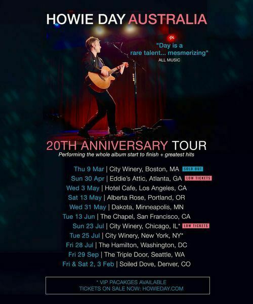 Howie Day Concert & Tour History (Updated for 2024) | Concert Archives
