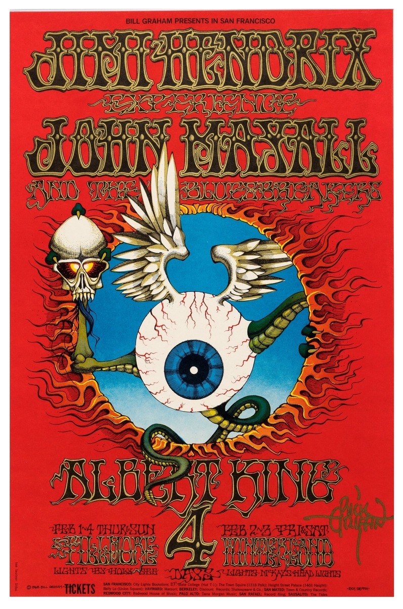 Feb 02, 1968: Jimi Hendrix / John Mayall & The Bluesbreakers / Albert ...