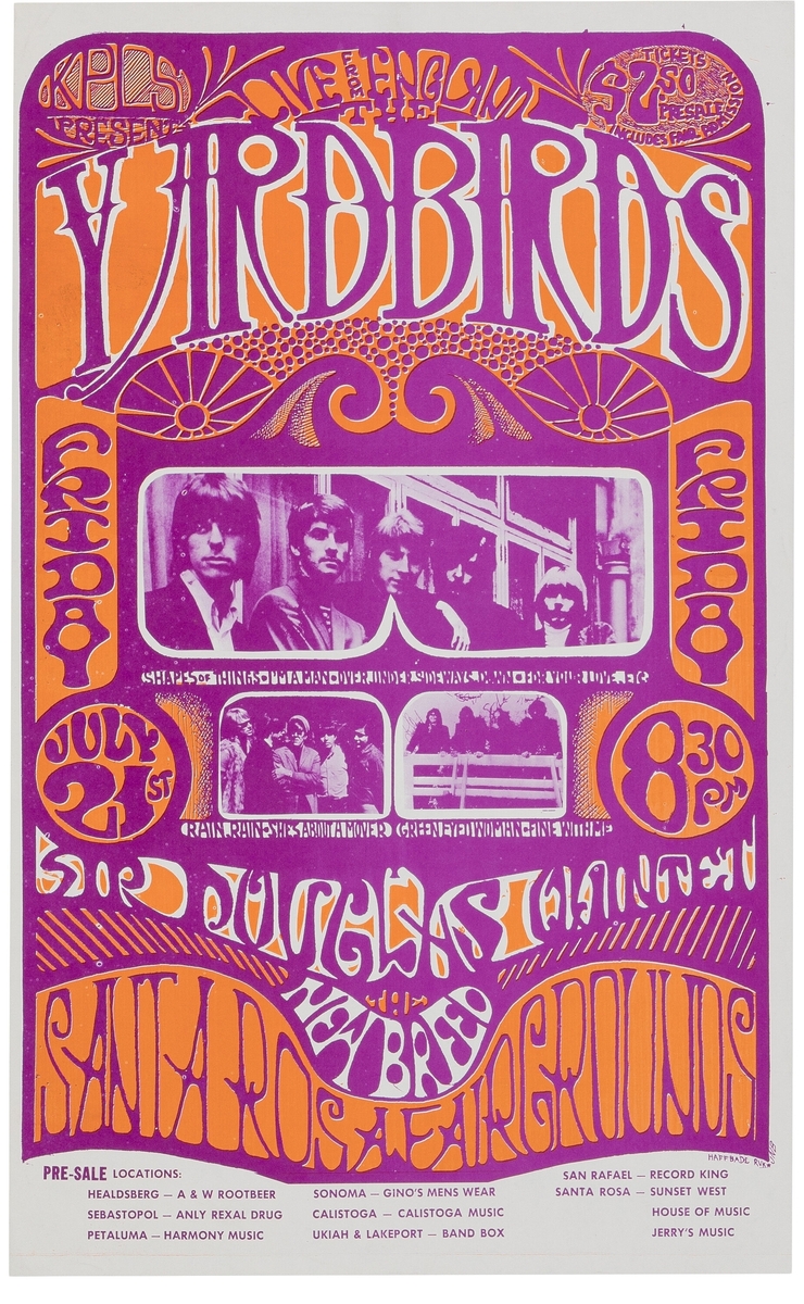 The Yardbirds Concert & Tour History (Updated for 2023) | Concert Archives