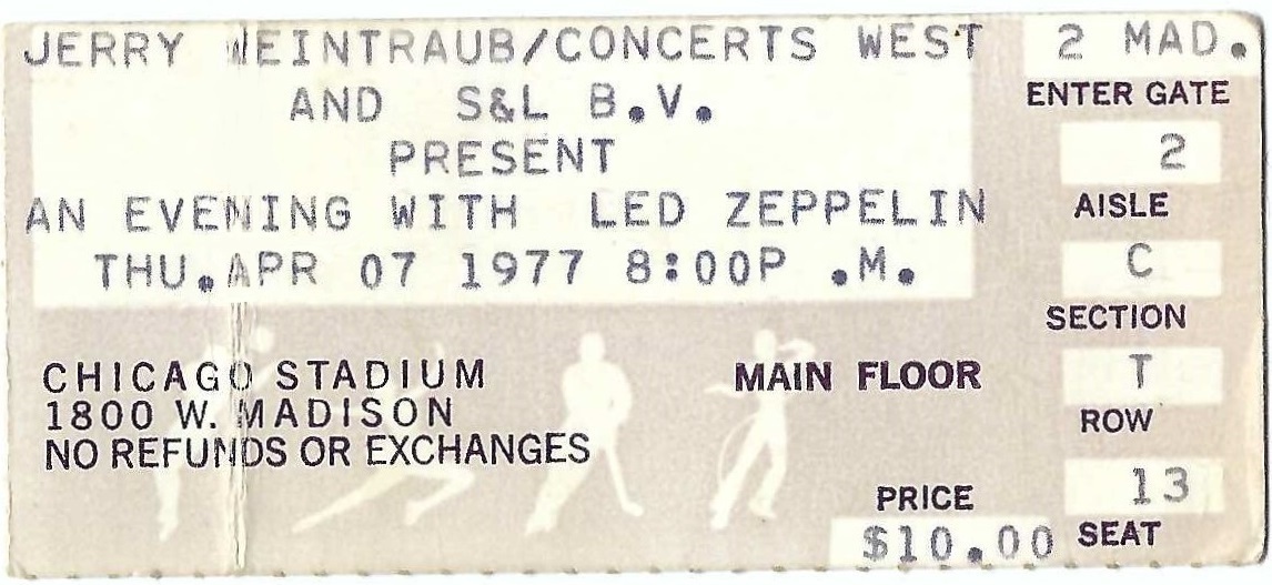 Led Zeppelin's 1977 Concert & Tour History | Concert Archives