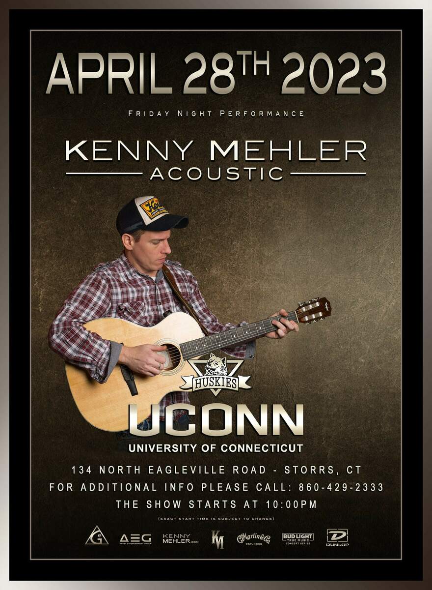Apr 28, 2023: Kenny Mehler at University of Connecticut Storrs ...