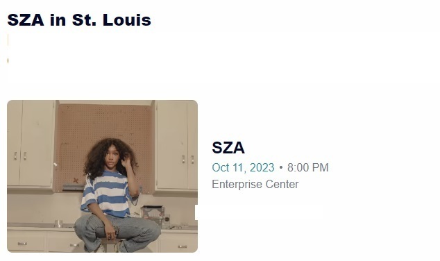 Oct 11, 2023: SZA / d4vd / Sexyy Red at Enterprise Center St Louis ...