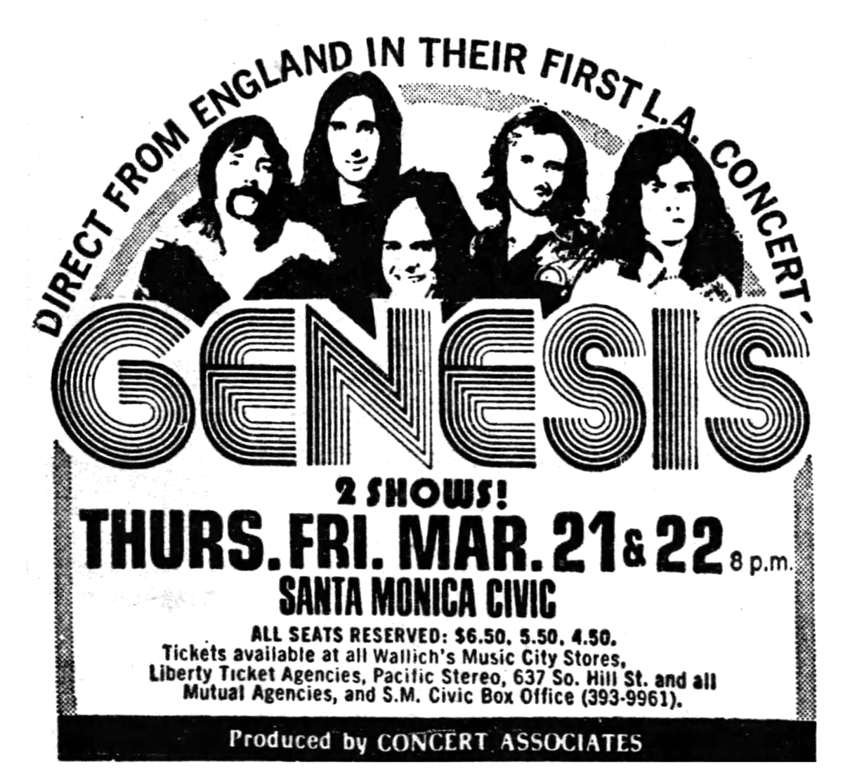 Genesis Concert & Tour History (Updated for 2023) | Concert Archives