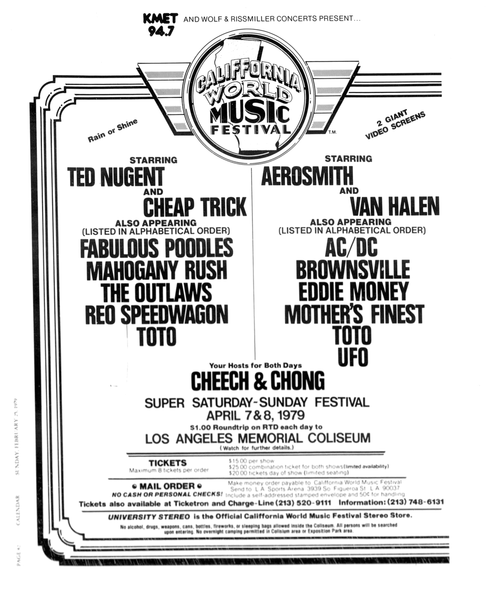 Cheap Trick's 1979 Concert & Tour History | Concert Archives