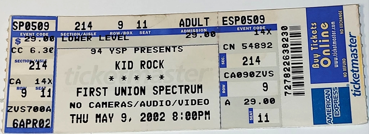 Kid Rock Concert & Tour History (Updated for 2023) | Concert Archives