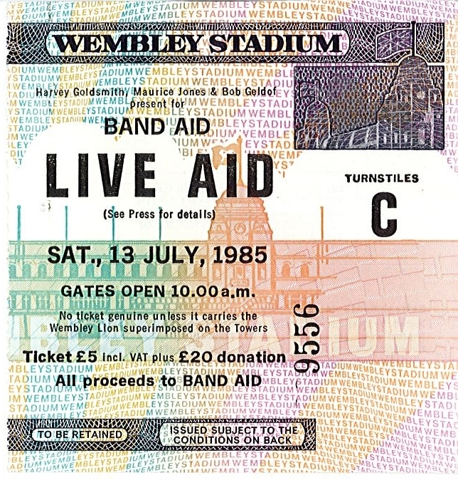 Jul 13, 1985: Live Aid at Wembley Stadium London, England, United ...