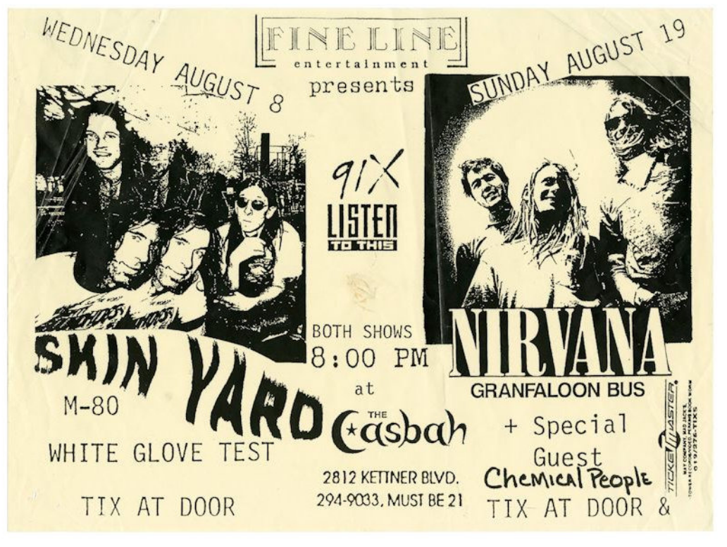 Nirvana Concert & Tour History | Concert Archives