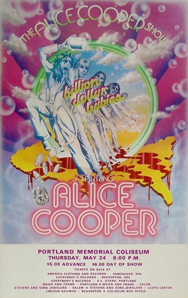Alice Cooper's 1973 Concert & Tour History | Concert Archives