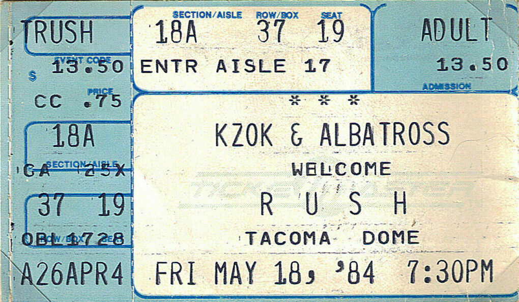 Rush's 1984 Concert & Tour History | Concert Archives