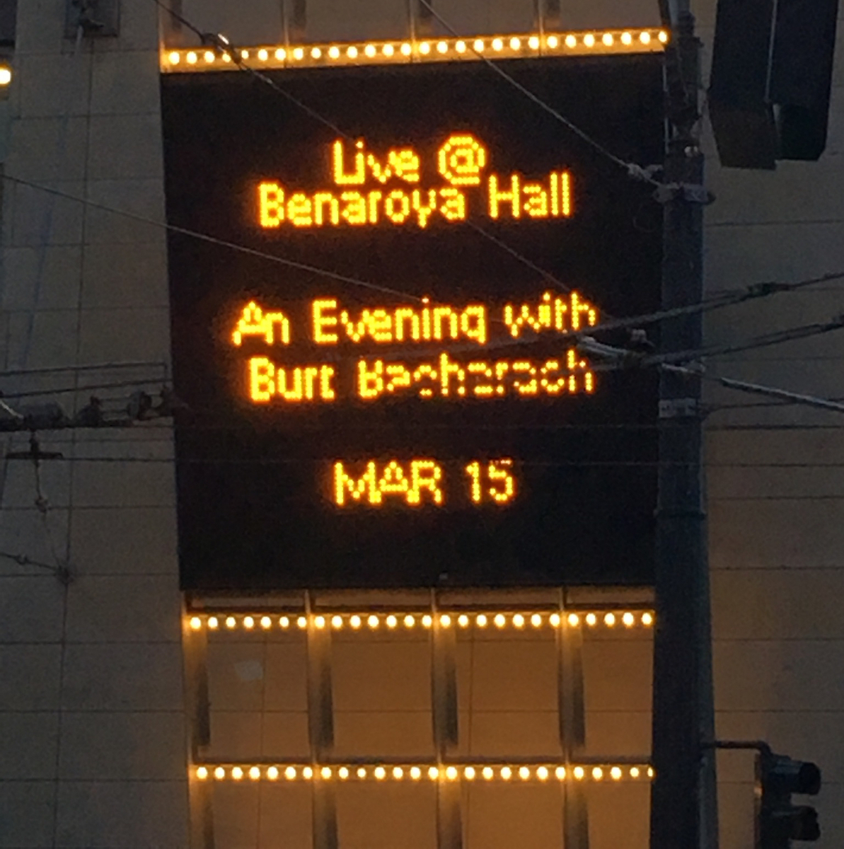 Burt Bacharach Concert & Tour History | Concert Archives
