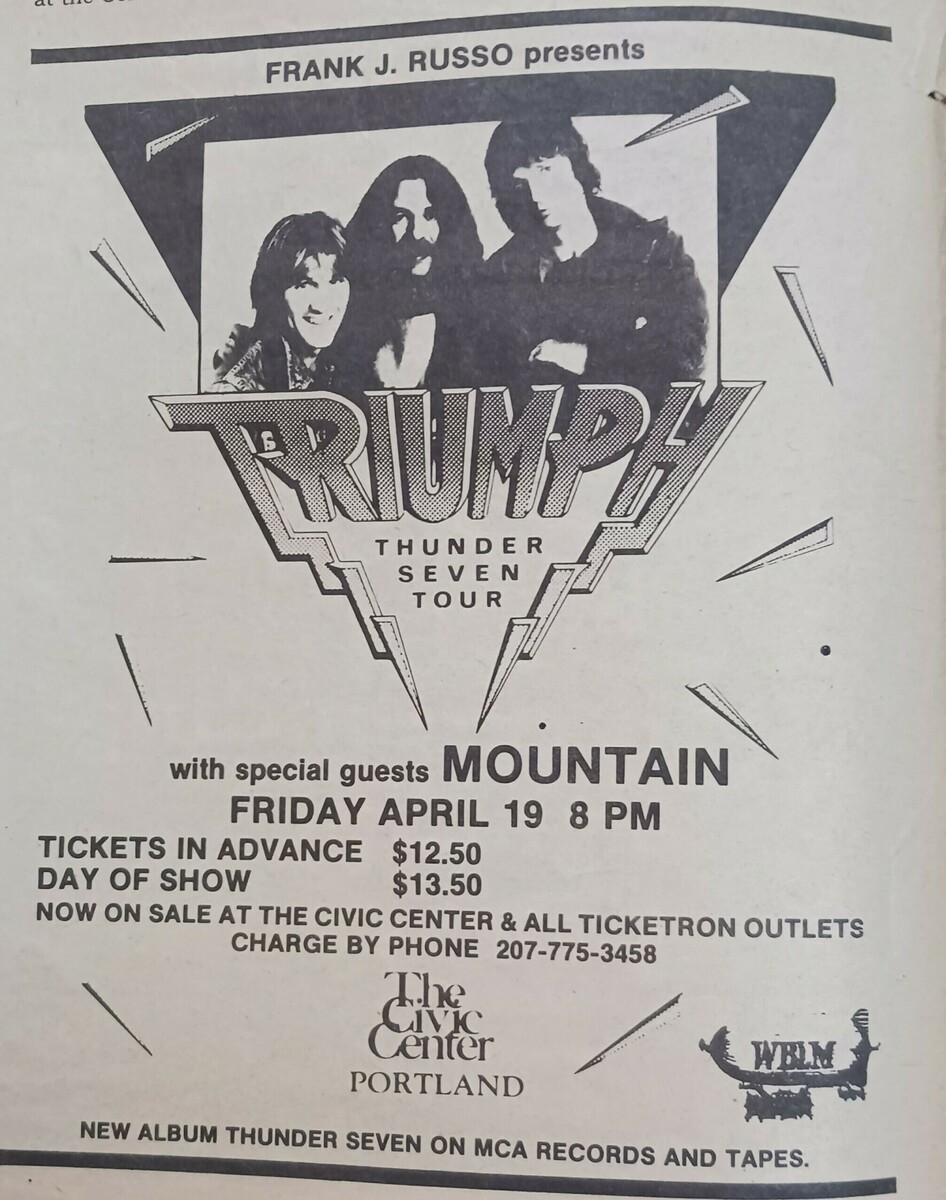 Triumph Concert & Tour History | Concert Archives