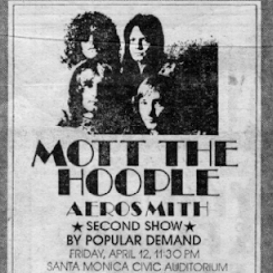 Mott the Hoople Concert & Tour History | Concert Archives