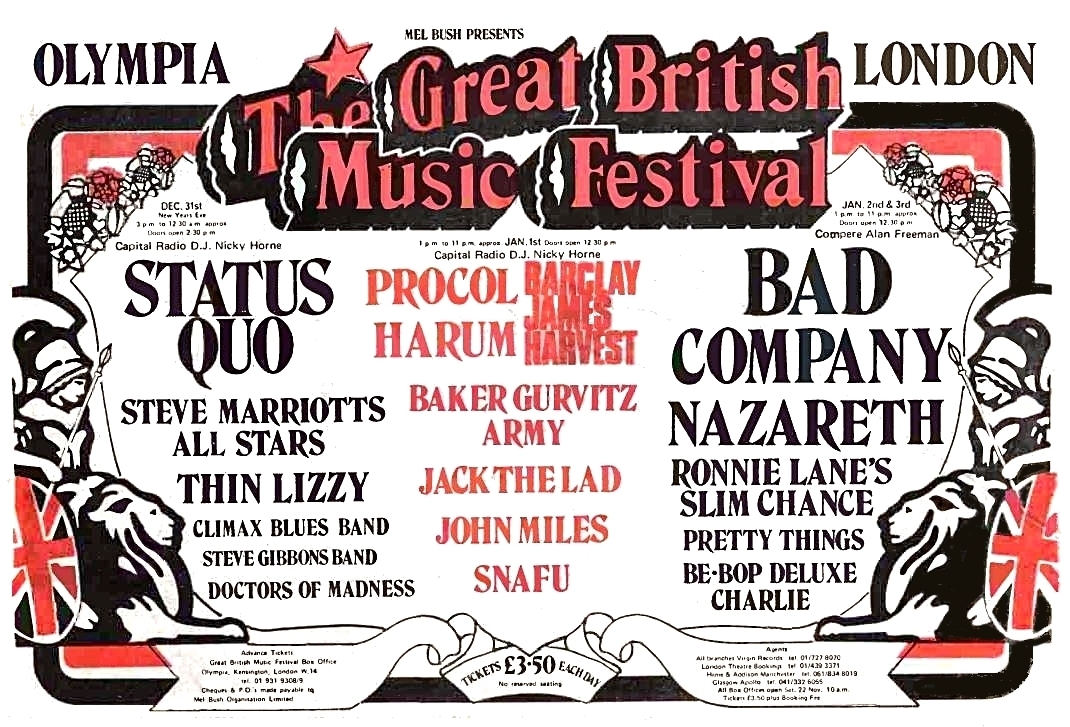 Dec 31, 1975: Status Quo / Steve Marriott's All Stars / Thin Lizzy ...