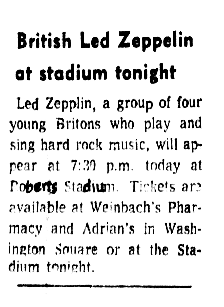 Concert History of Roberts Municipal Stadium Evansville, Indiana ...