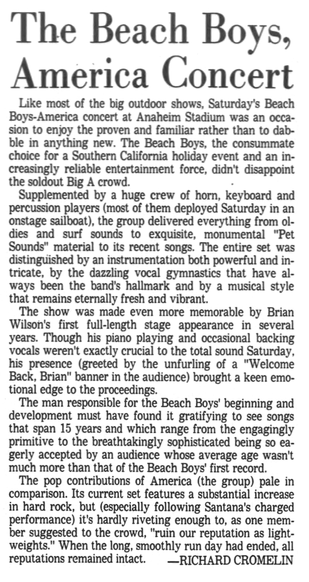 The Beach Boys Concert & Tour History (Updated for 2023) | Concert Archives