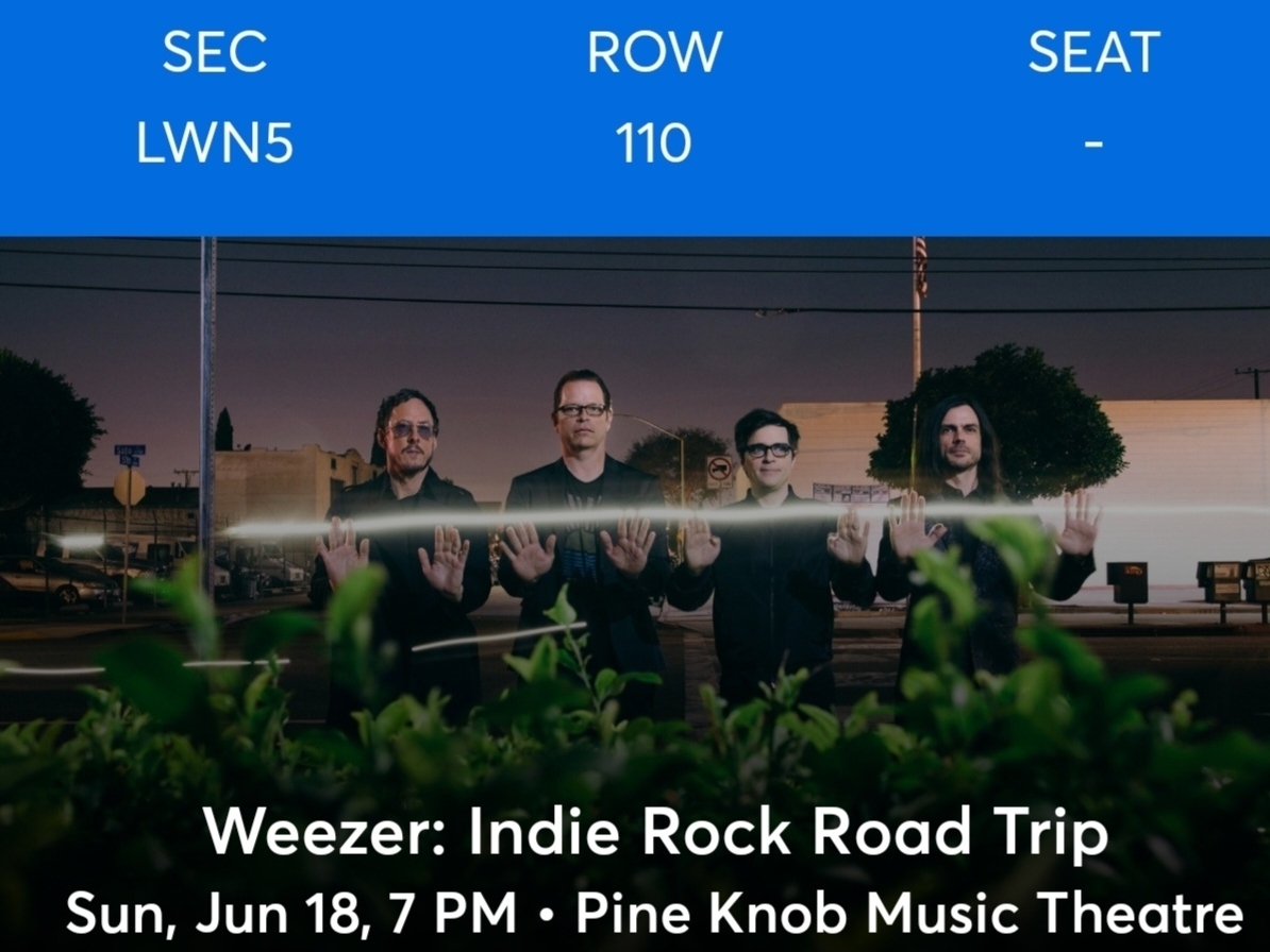Jun 18, 2023: Weezer / Modest Mouse / Momma at Pine Knob Music Theatre ...