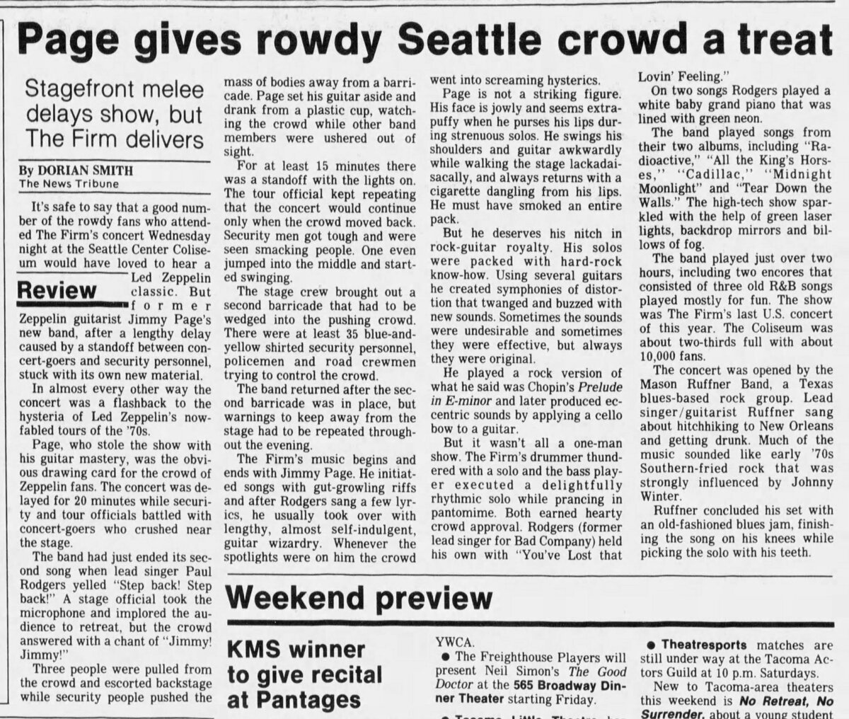 The Firm Concert & Tour History | Concert Archives