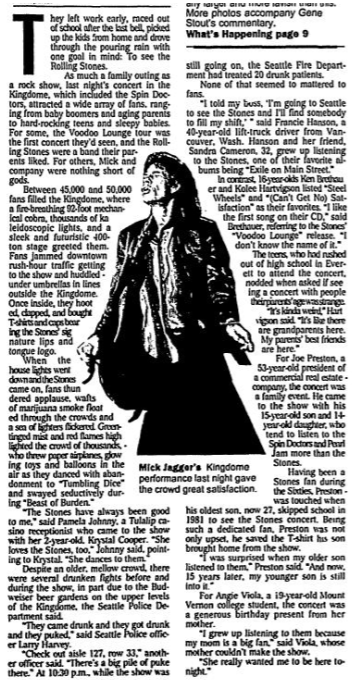 Concert History of Kingdome Seattle, Washington, United States ...