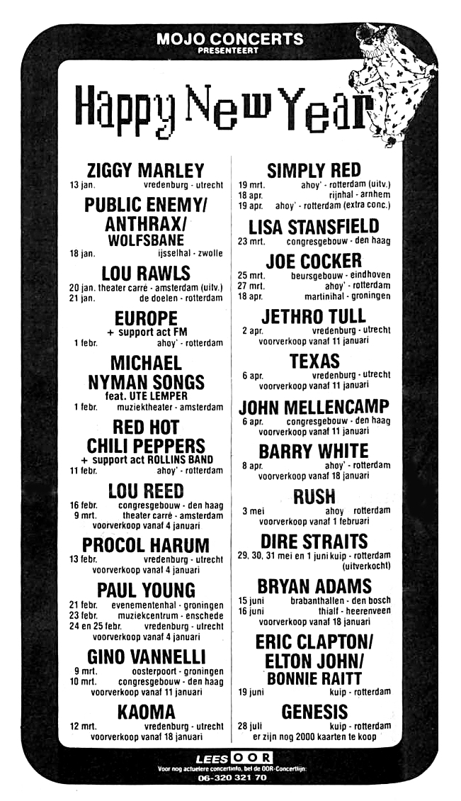 Genesis Concert & Tour History (Updated for 2023) | Concert Archives