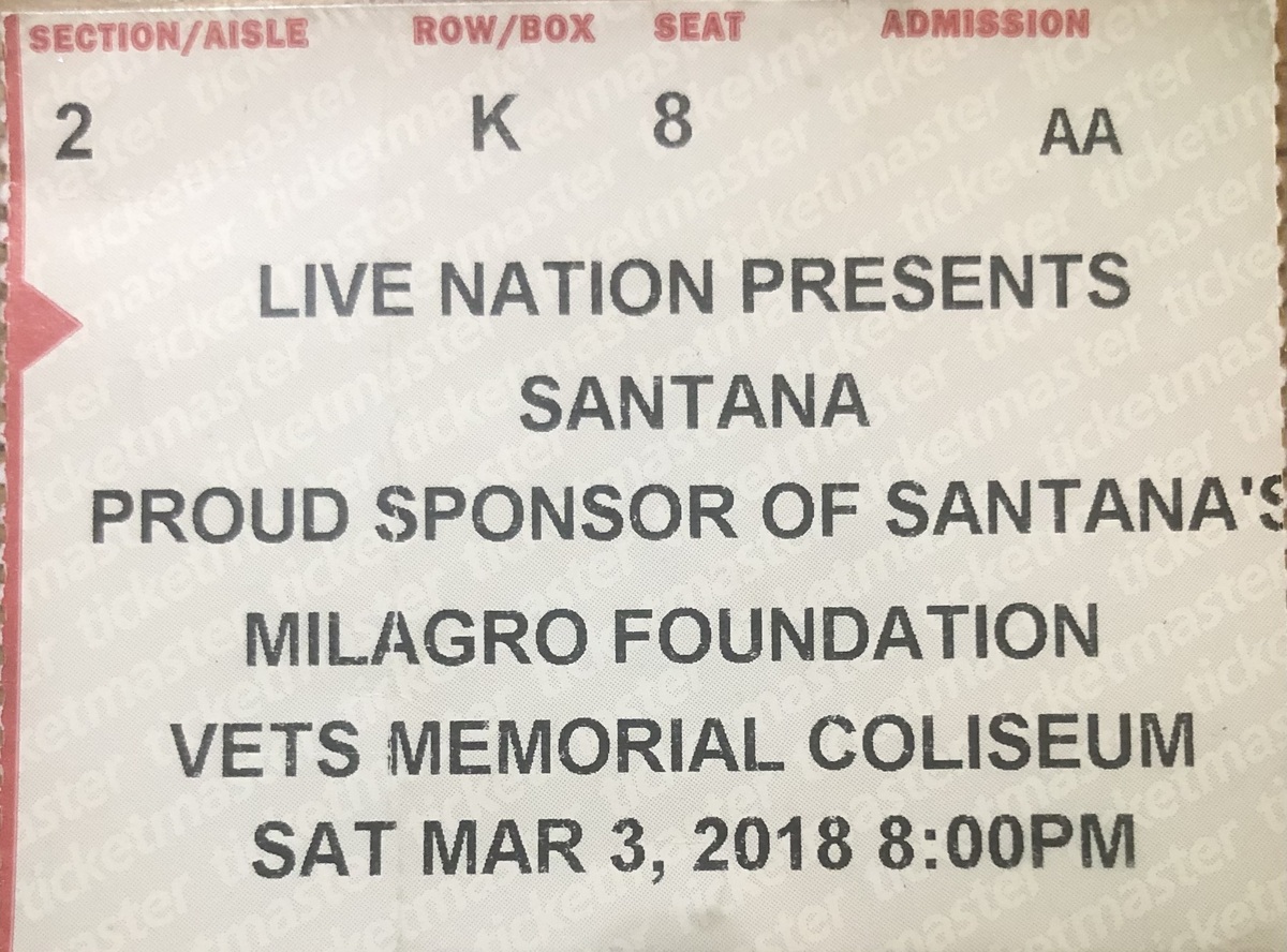 Mar 03, 2018: Santana at Memorial Coliseum Portland, Oregon, United ...