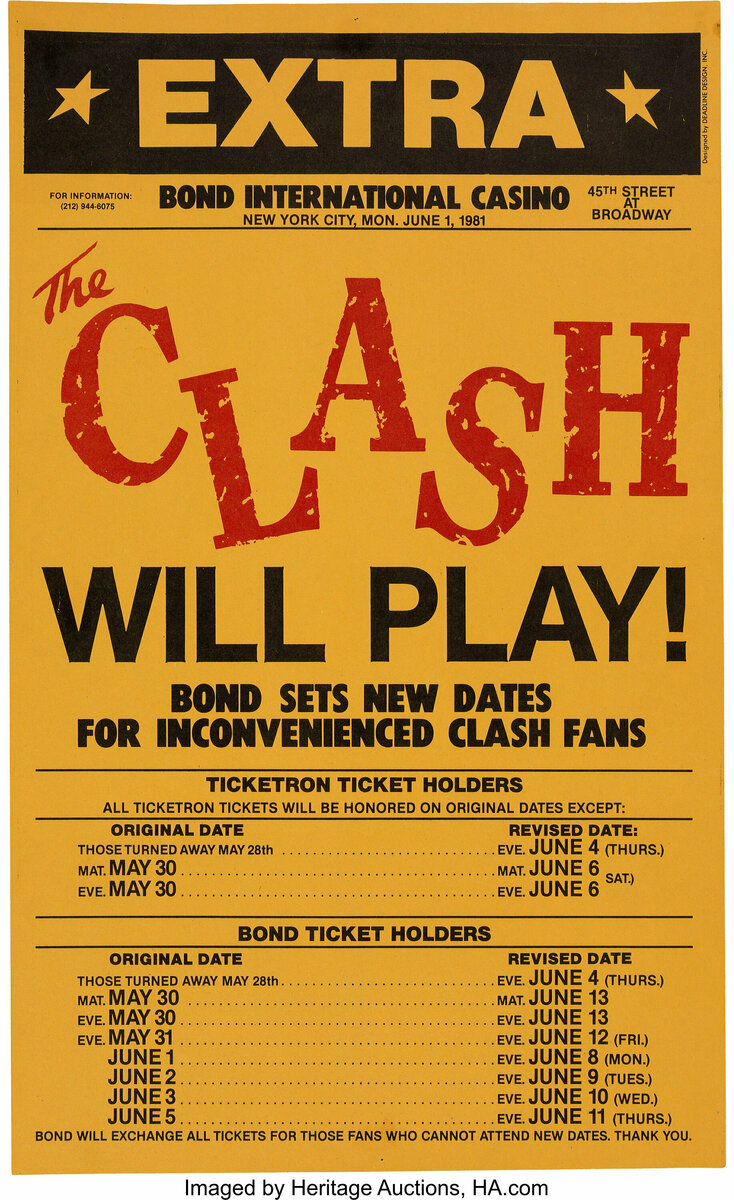 The Clash Concert & Tour History (Updated for 2023) | Concert Archives