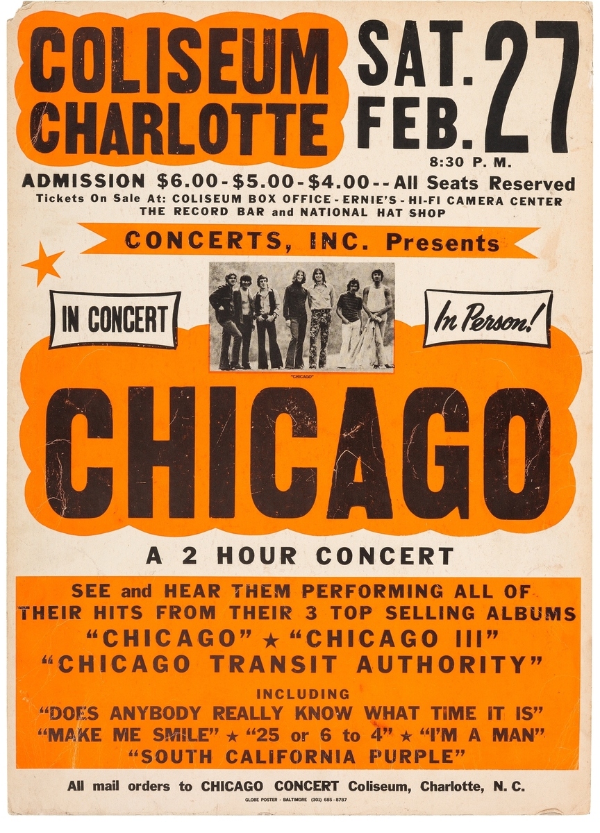 Chicago's 1971 Concert & Tour History | Concert Archives