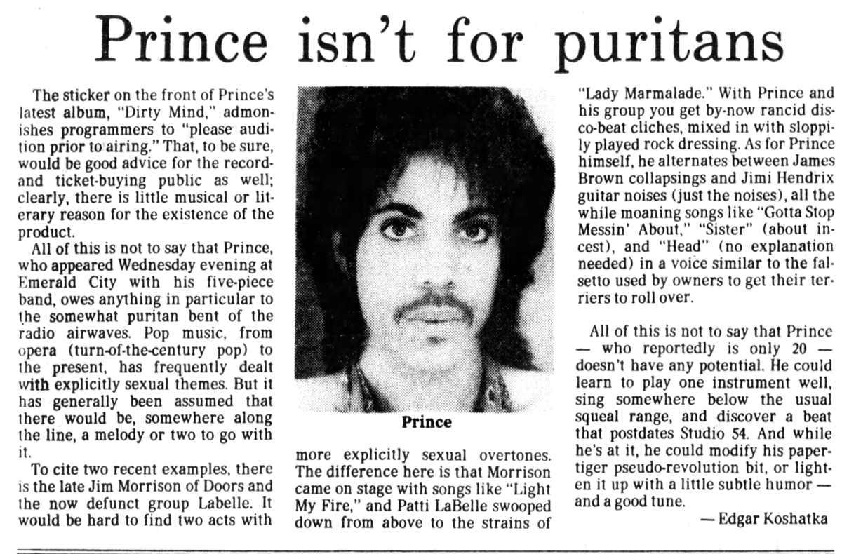 Prince Concert & Tour History | Concert Archives