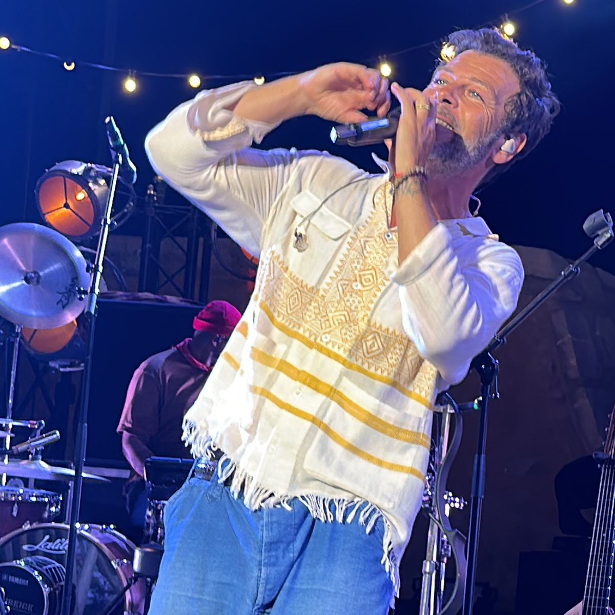 Jun 26, 2023: Christophe Maé at Théâtre de la Mer Jean Vilar Sete ...