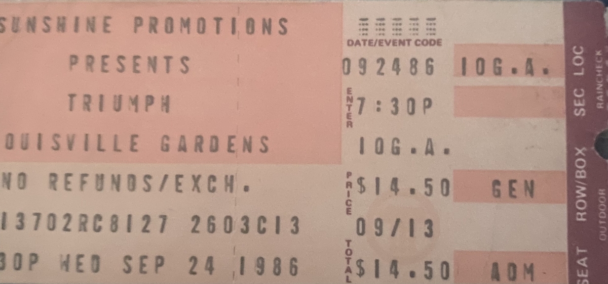 Triumph Concert & Tour History | Concert Archives