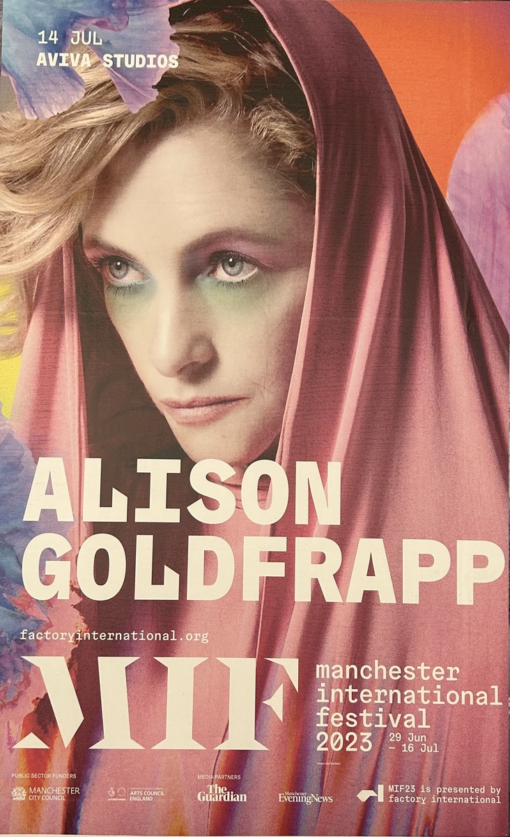 Jul 14, 2023: Alison Goldfrapp at The Hall, Aviva Studios, Factory ...