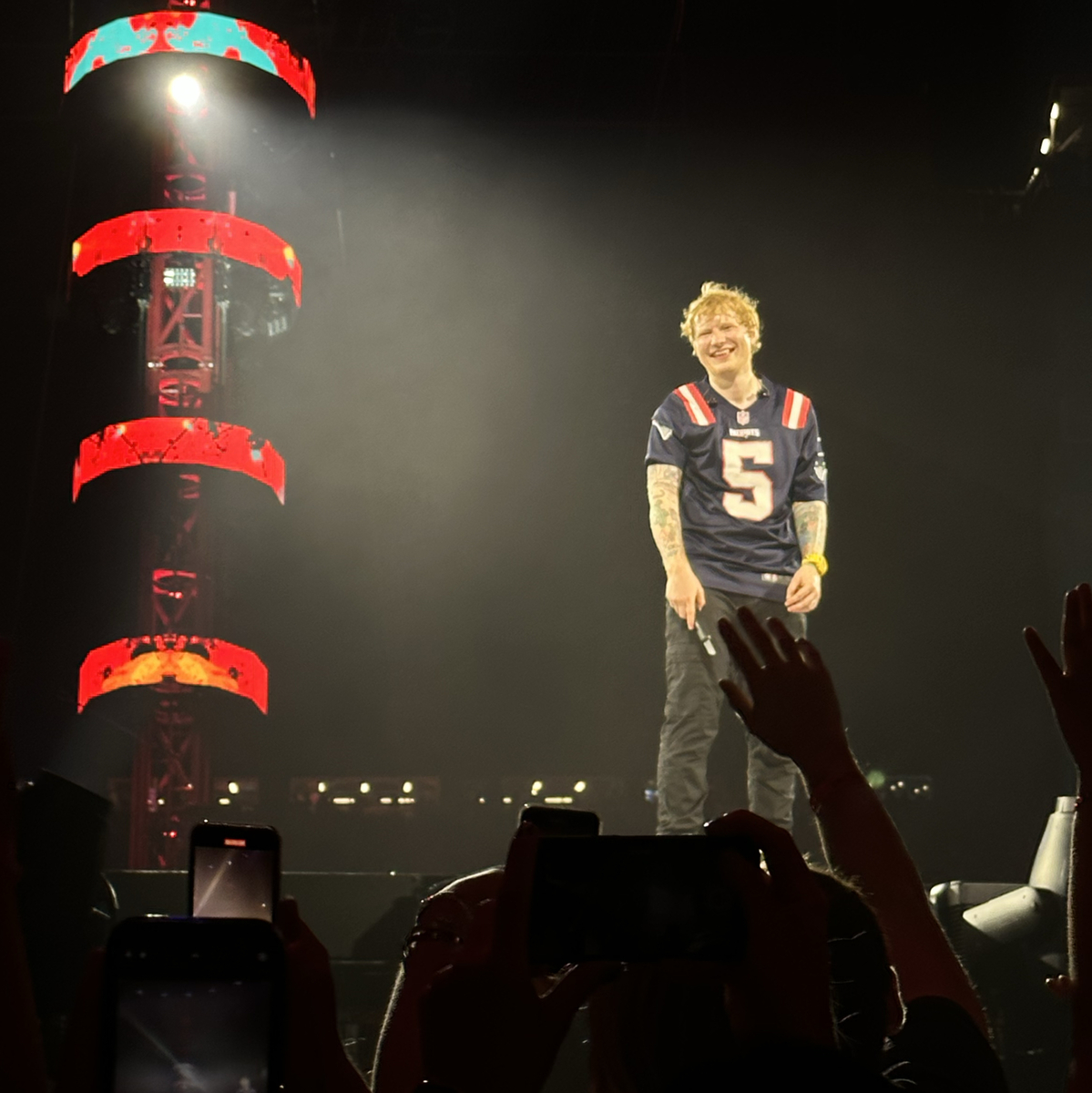 Jun 30, 2023: Ed Sheeran / Rosa Linn / John Mayer at Gillette Stadium ...