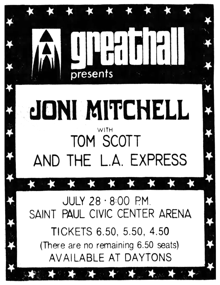 Joni Mitchell Concert & Tour History (Updated for 2023) | Concert Archives