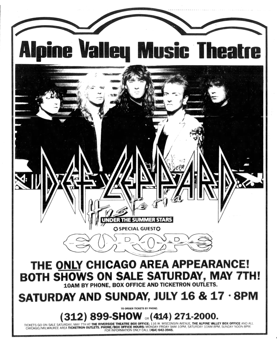 Concert History of Alpine Valley Music Theatre East Troy, Wisconsin ...