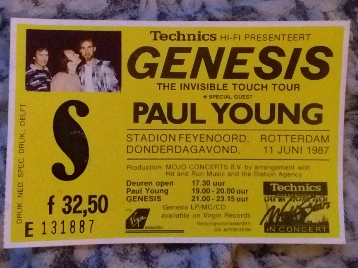 Genesis's 1987 Concert & Tour History | Concert Archives