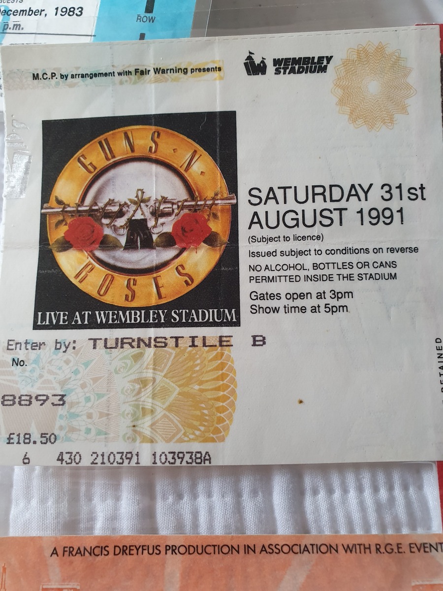 Aug 31, 1991: Guns N' Roses / Skid Row / Nine Inch Nails at Aug 31, 1991: Guns N' Roses / Skid Row / Nine Inch Nails at