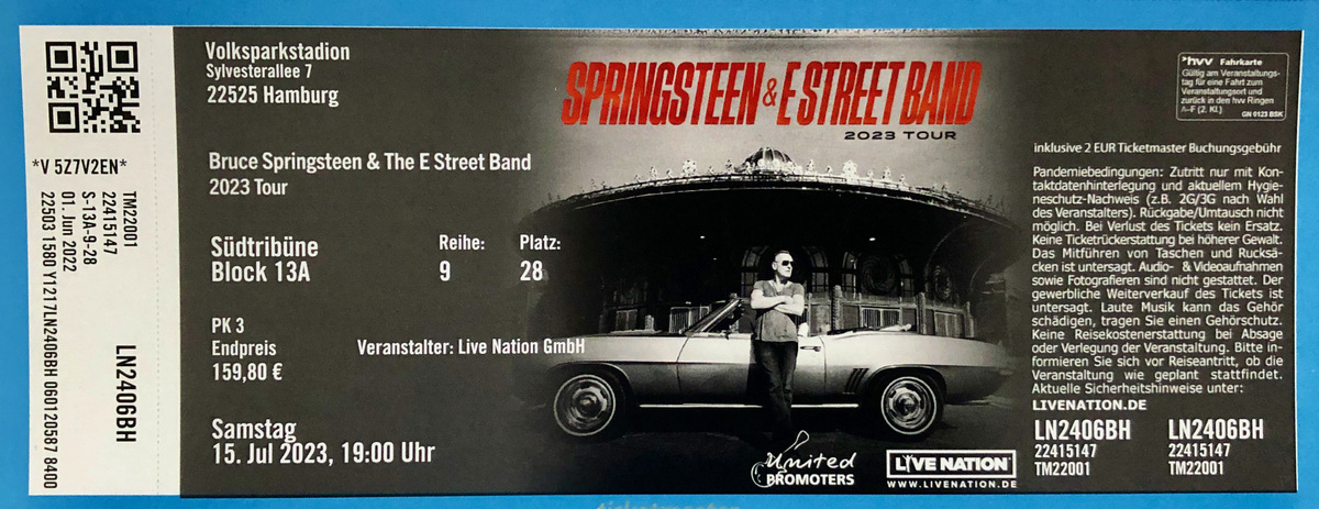 Jul 15, 2023: Bruce Springsteen & The E Street Band at Volksparkstadion ...