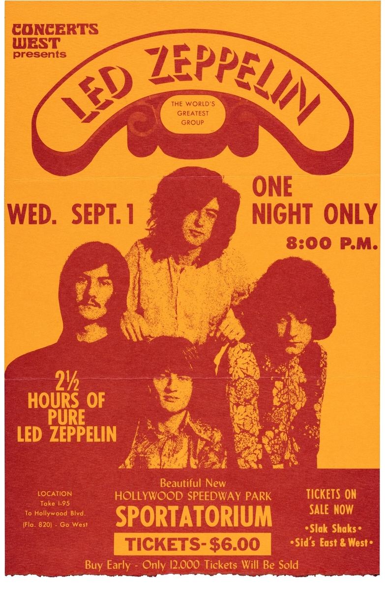 Led Zeppelin Concert & Tour History (Updated for 2023) | Concert Archives