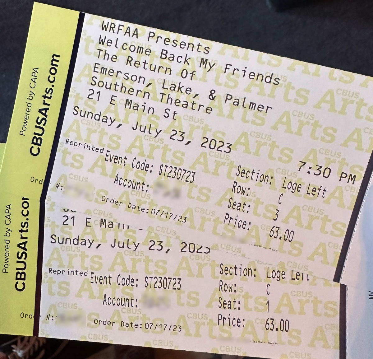 The Return of Emerson Lake & Palmer - Welcome Back Concert & Tour ...