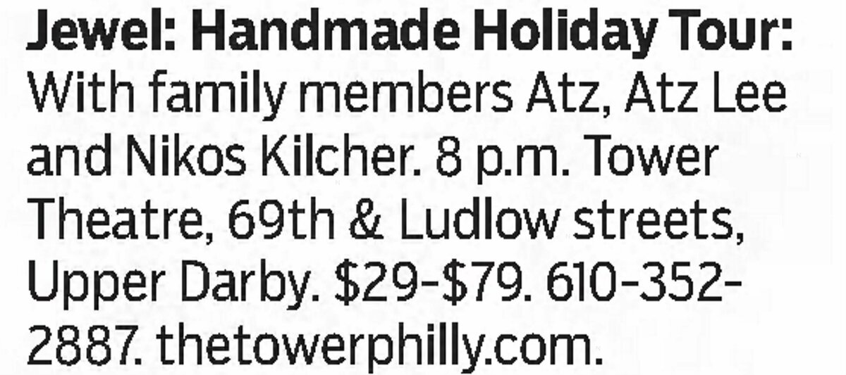 Jewel Concert & Tour History (Updated for 2023) | Concert Archives