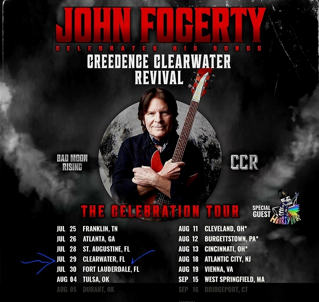 Jul 29, 2023: John Fogerty / Hearty Har at The Sound at Coachman Park ...