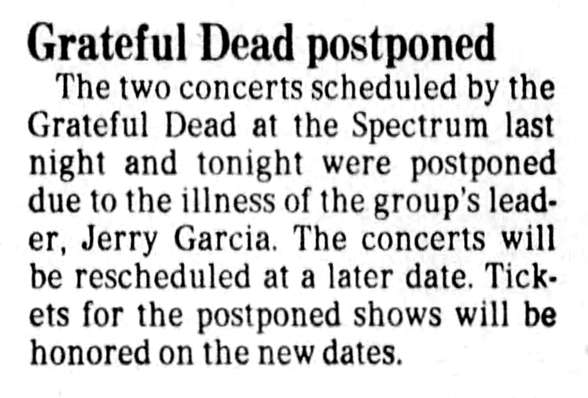 Grateful Dead's 1978 Concert & Tour History | Concert Archives