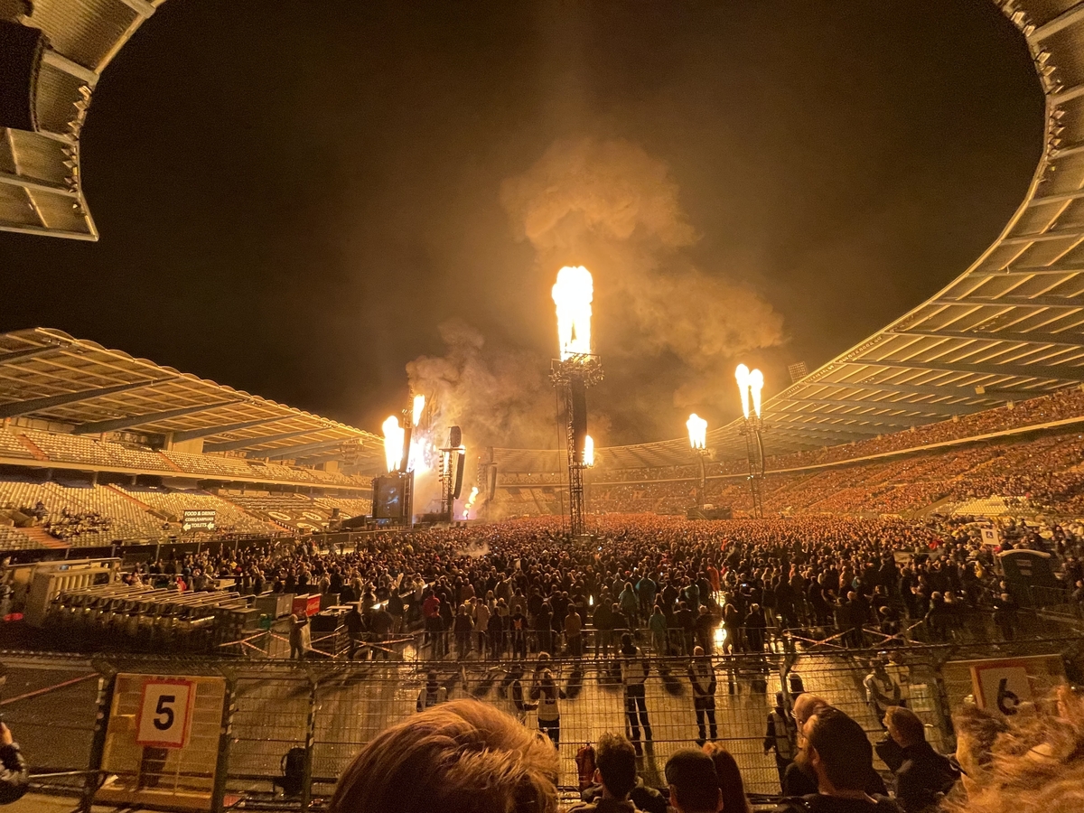 Aug 05, 2023: Rammstein / Duo Abélard at King Baudouin Stadium Brussels ...